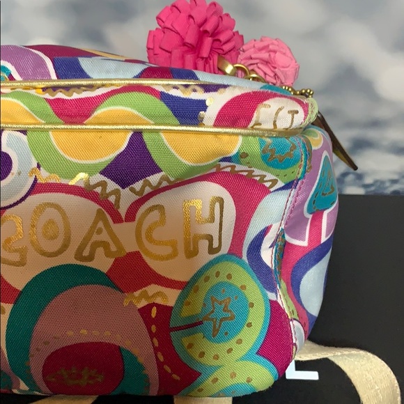 Coach | Bags | Coach Poppy Backpack Bag Poppy Gold Pink | Poshmark